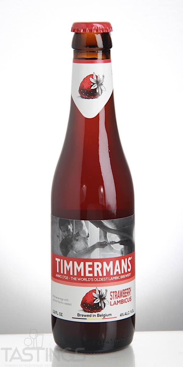 Brouwerij Timmermans Strawberry Lambic Belgium Beer Review | Tastings