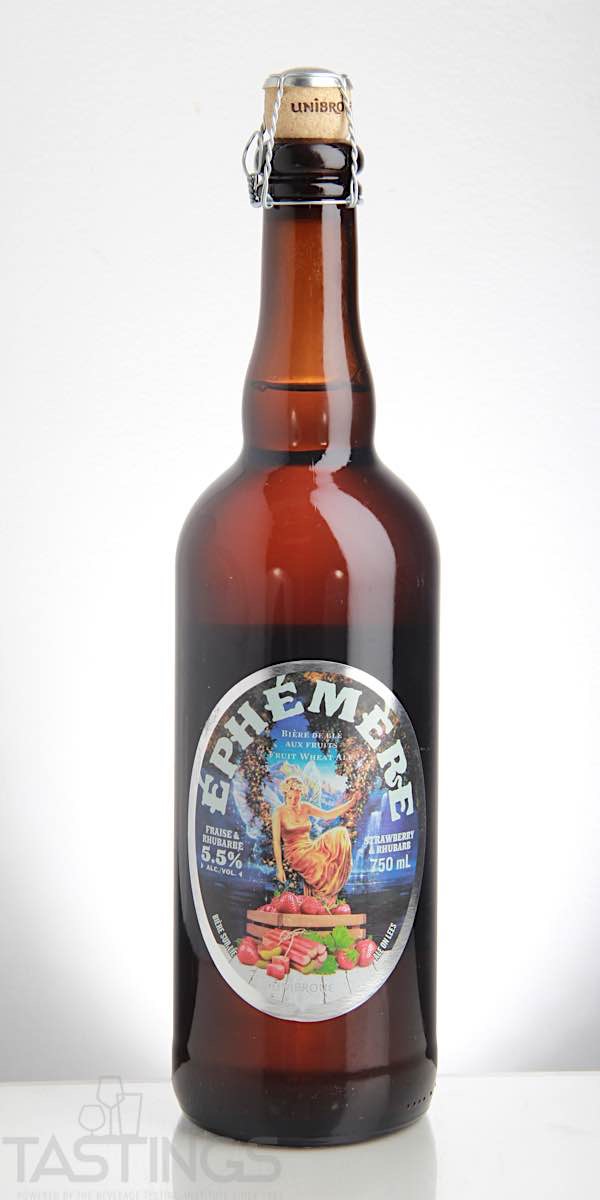 Unibroue Éphemere Fraise and Rhubarbe Flavored Wheat Ale Canada Beer ...