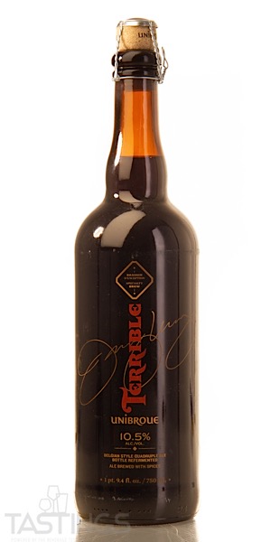 Unibroue Terrible Belgian Style Quadruple Ale Canada Beer Review | Tastings
