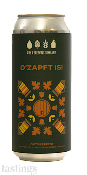 4 By 4 Brewing Company OZapft Is Marzen USA Beer Review | Tastings