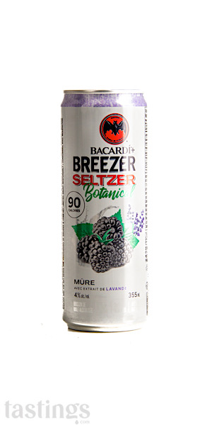 Bacardi Breezer Blackberry and Lavender Seltzer FMB Review | Tastings