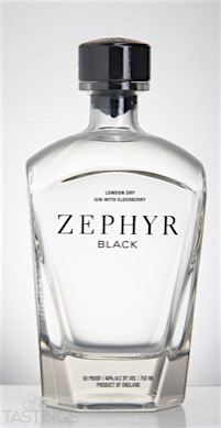 Zephyr Elderberry Black London Dry Gin England Spirits Review | Tastings