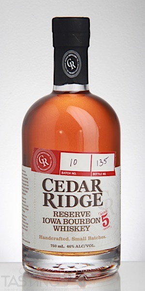 Cedar Ridge Reserve Iowa Bourbon Whiskey USA Spirits Review | Tastings