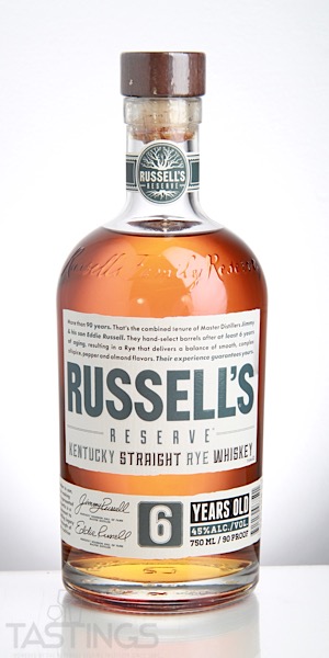 Russells Reserve Straight Rye Whiskey USA Spirits Review | Tastings