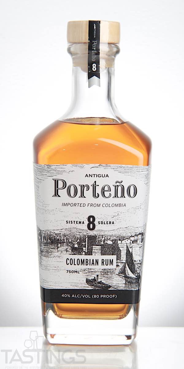 Antigua Porteno 8 Year Aged Rum Colombia Spirits Review | Tastings