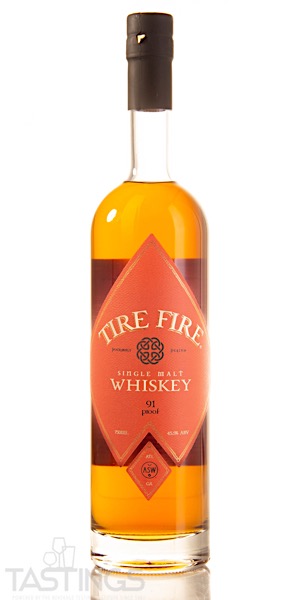 Tire Fire Heavily Peated Whiskey Single Malt USA Spirits Review | Tastings