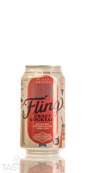 Boulevard Beverage Company Fling Blood Orange Vodka Soda Ready to Drink ...
