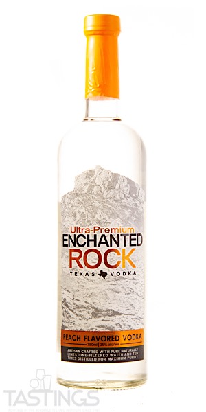 Enchanted Rock Peach Flavored Vodka USA Spirits Review | Tastings