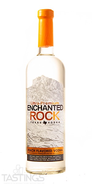 Enchanted Rock Peach Flavored Vodka USA Spirits Review | Tastings