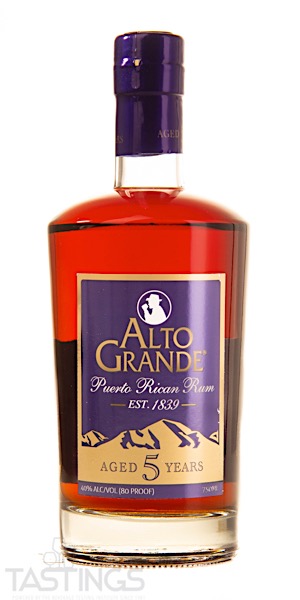 Alto Grande 5 Year Old Rum Puerto Rico Spirits Review | Tastings
