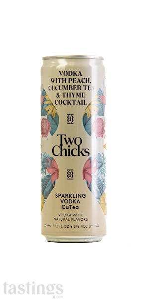 Two Chicks Cocktails Sparkling Vodka CuTea RTD Canada RTD Review | Tastings