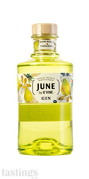 June by GVine Royal Pear and Cardamom Flavored Gin France Spirits ...