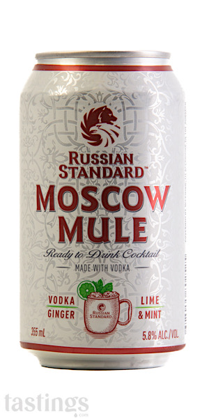Russian Standard Moscow Mule Ready To Drink Cocktail USA RTD Review ...