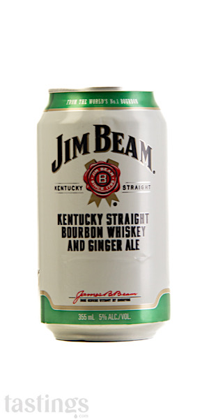 Jim Beam Straight Bourbon Whiskey and Ginger Ale USA RTD Review | Tastings