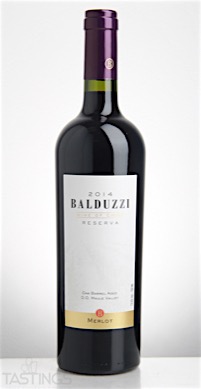 Balduzzi 2014 Reserva Merlot Maule Valley Chile Wine Review | Tastings