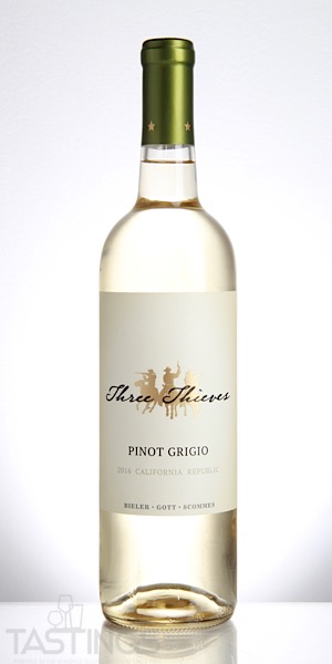 Three Thieves 2016 Pinot Grigio California USA Wine Review | Tastings