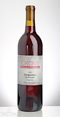 Grove Winery 2015 Estate Grown Sangiovese Haw River Valley USA Wine ...