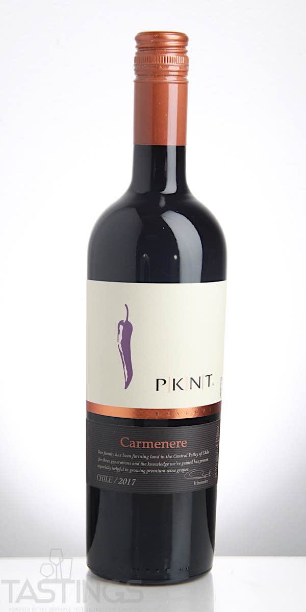 PKNT 2017 Reserva Carmenere Central Valley Chile Wine Review | Tastings