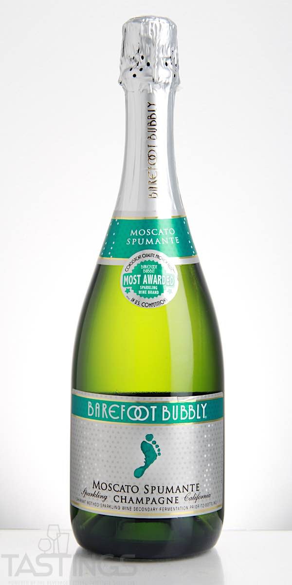 Barefoot Bubbly NV Moscato Spumante California USA Wine Review | Tastings