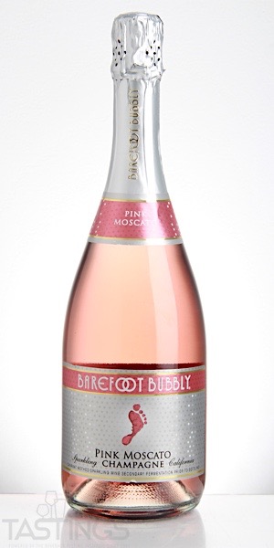 Barefoot Bubbly NV Sparkling Pink Moscato California USA Wine Review | Tastings