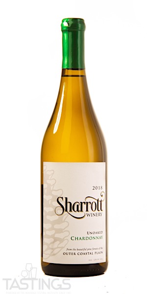 Sharrott Winery 2018 Unoaked Chardonnay Outer Coastal Plain USA Wine ...