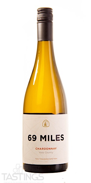 69 Miles 2019 Chardonnay Yolo County USA Wine Review | Tastings