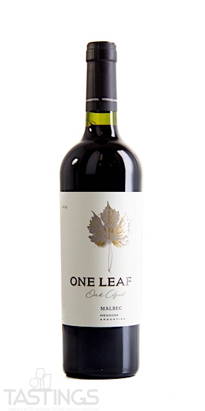 ONE LEAF 2019 Malbec Mendoza Argentina Wine Review | Tastings