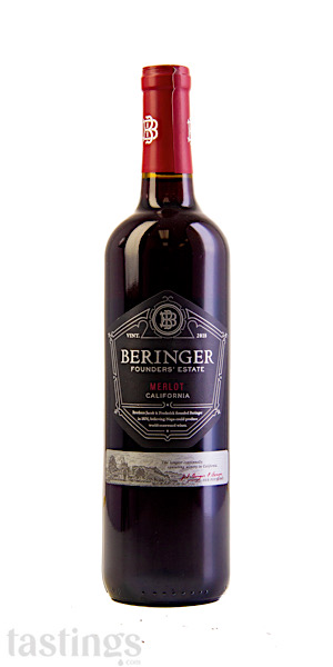 Beringer 2018 Founders Estate Merlot California USA Wine Review | Tastings