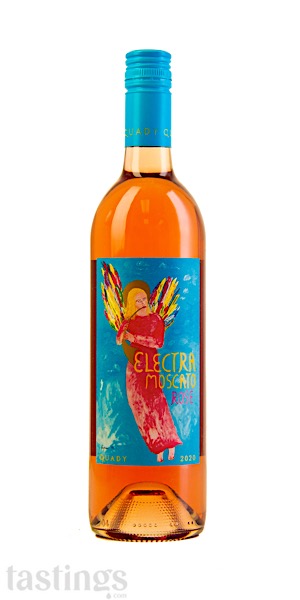 Quady 2020 Electra Rose Moscato Madera County USA Wine Review | Tastings
